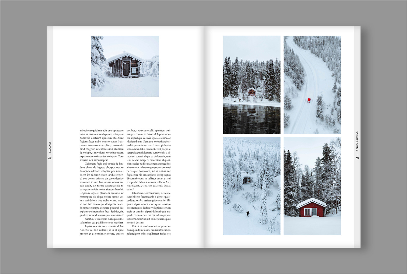 Classic Magazine Templates Layout (A4+US) - TemplateMonster