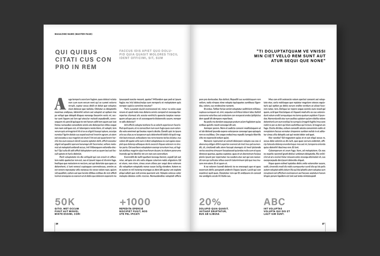 Minimalist Magazine Layout (A4+US) #172060 - TemplateMonster Minimalist Magazine Layout (A4+US) #172060 - TemplateMonster