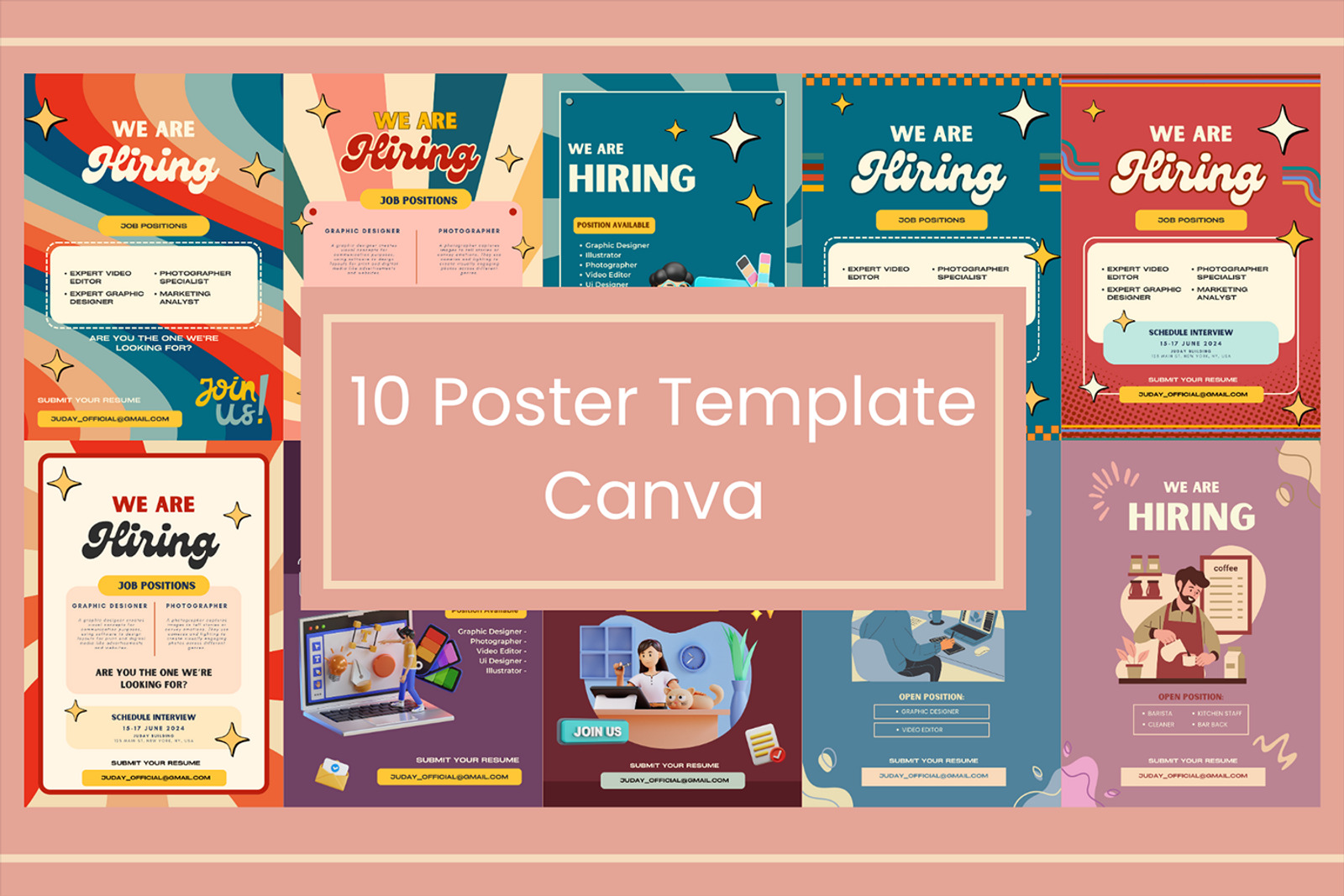 Modern Canva Poster Template #431744 - TemplateMonster