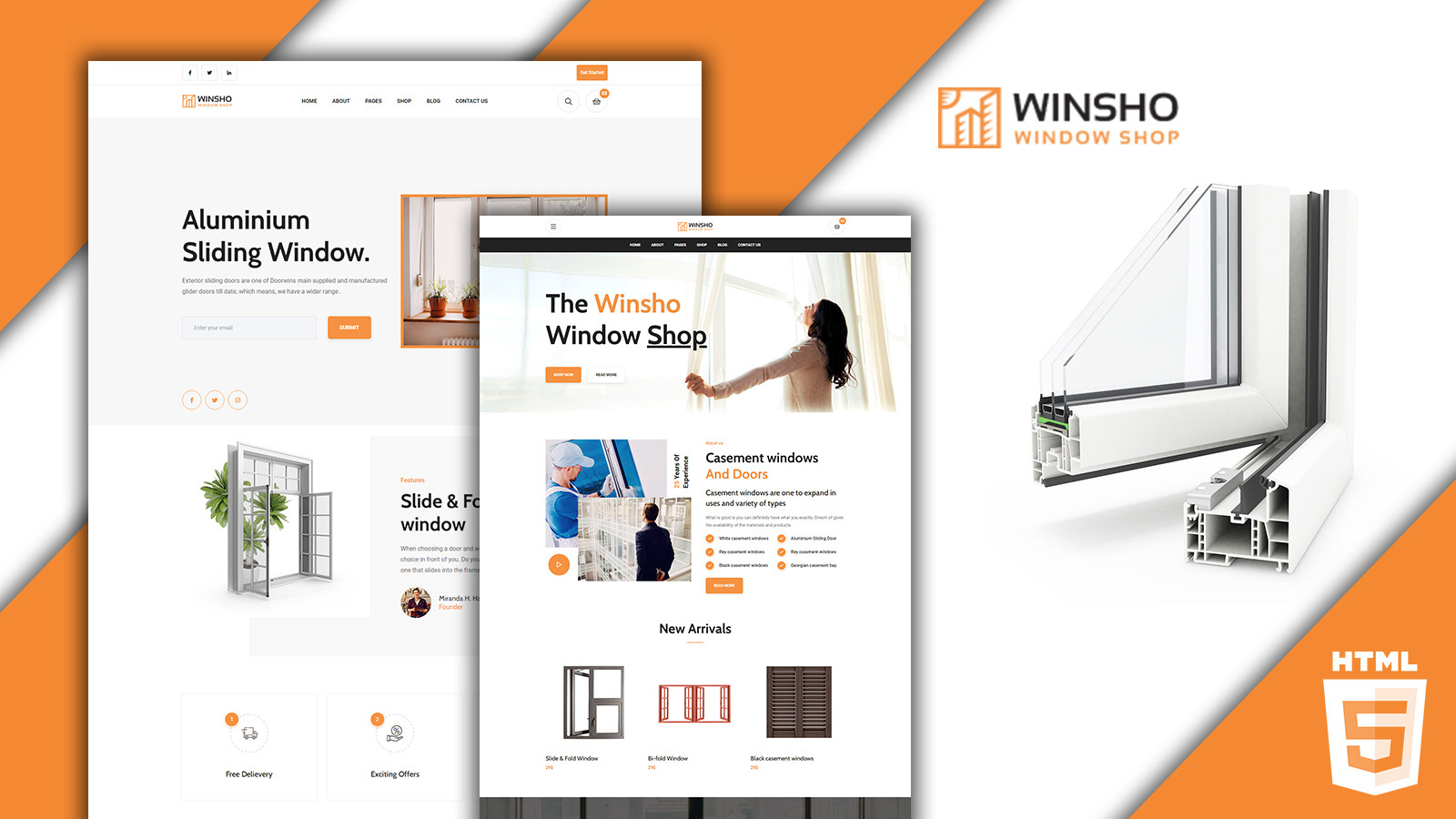 Winsho - Window Shop HTML5 Template #221032 - TemplateMonster
