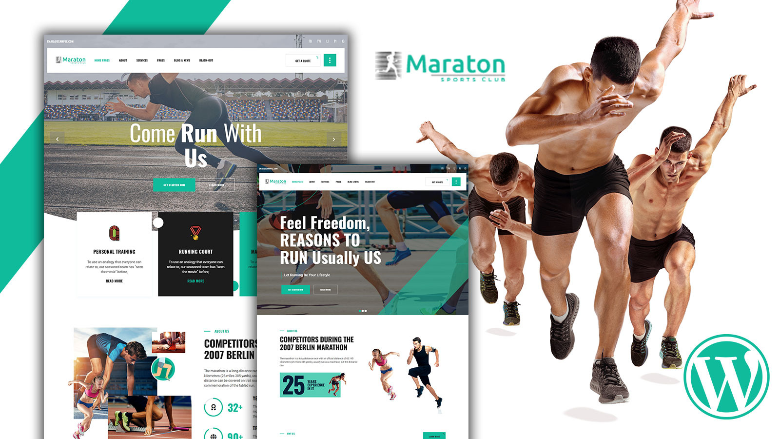 Maraton - Marathon WordPress Theme #187964 - TemplateMonster