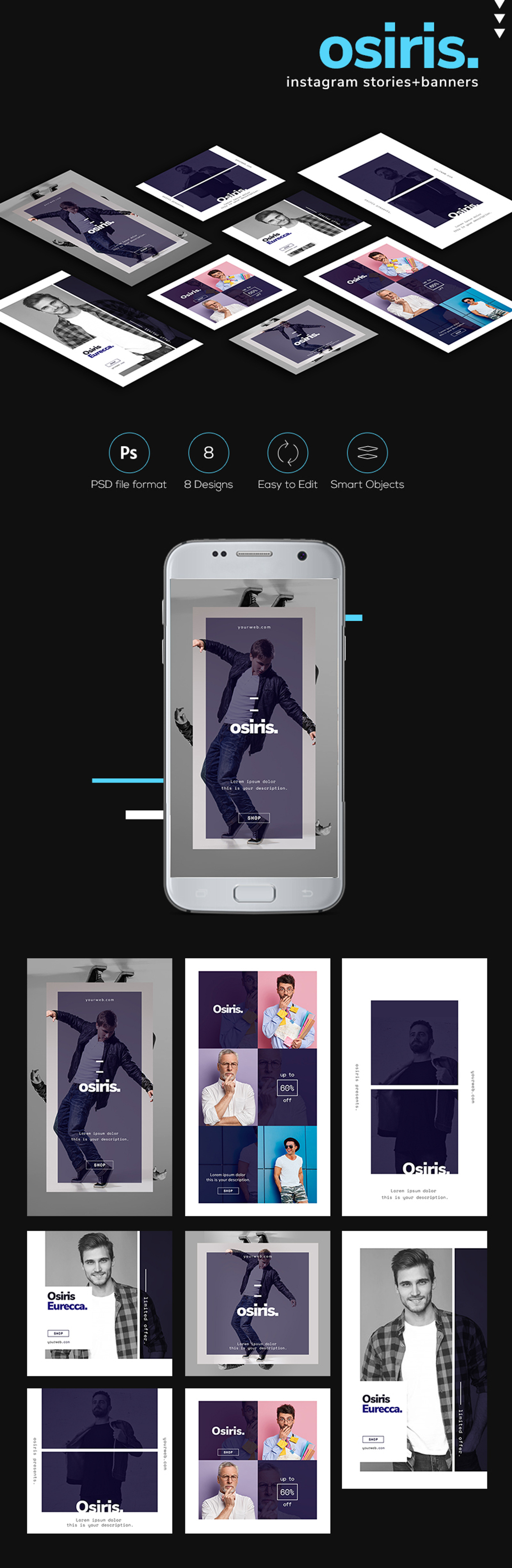 Osiris - PSD Banner Template for Social Media