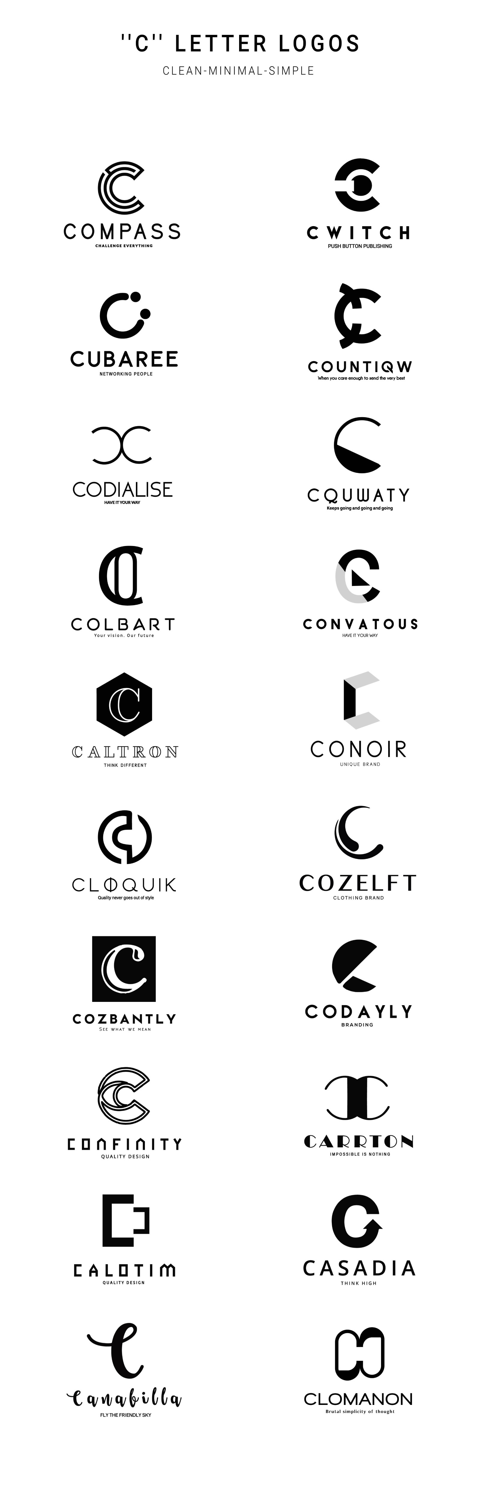 20 C Letter Alphabetic Logos #222104 - TemplateMonster