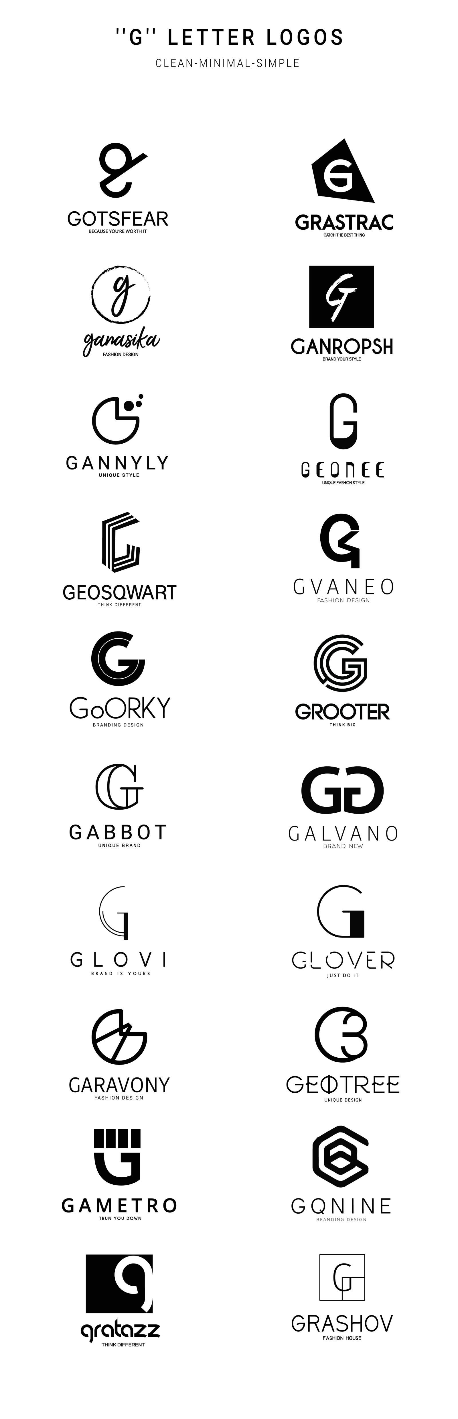 20 G Letter Alphabetic Logos #222108 - TemplateMonster