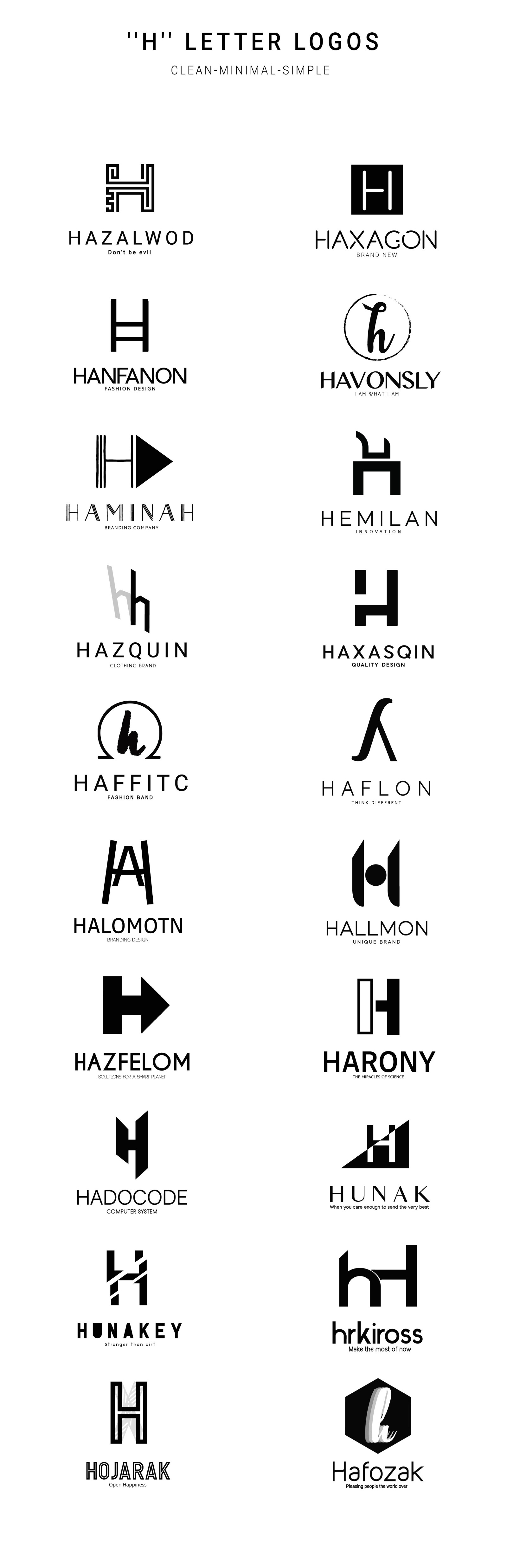 20 H Letter Alphabetic Logos #222109 - TemplateMonster