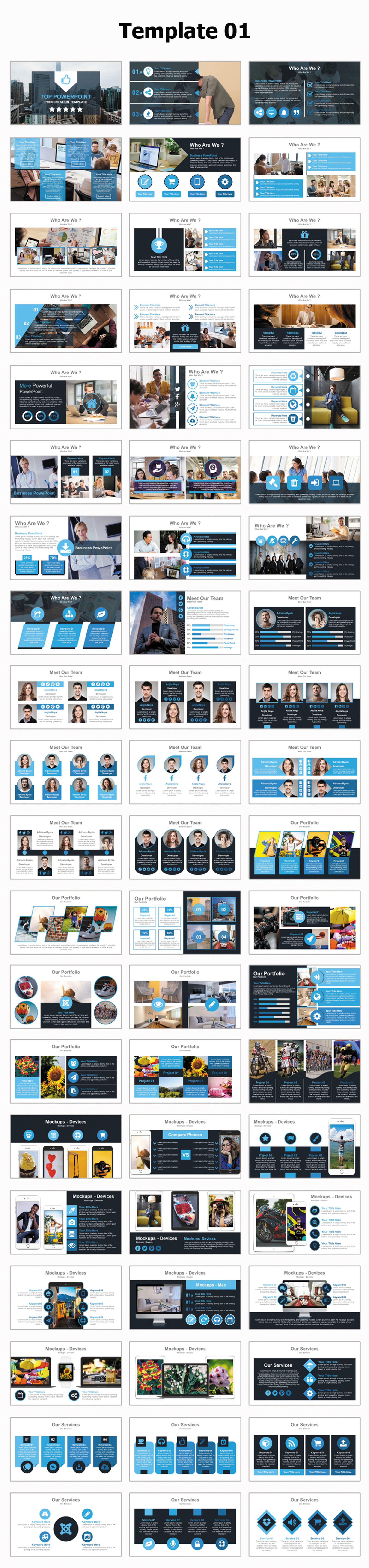 Bundle 2 IN 1 Multipurpose PowerPoint Template
