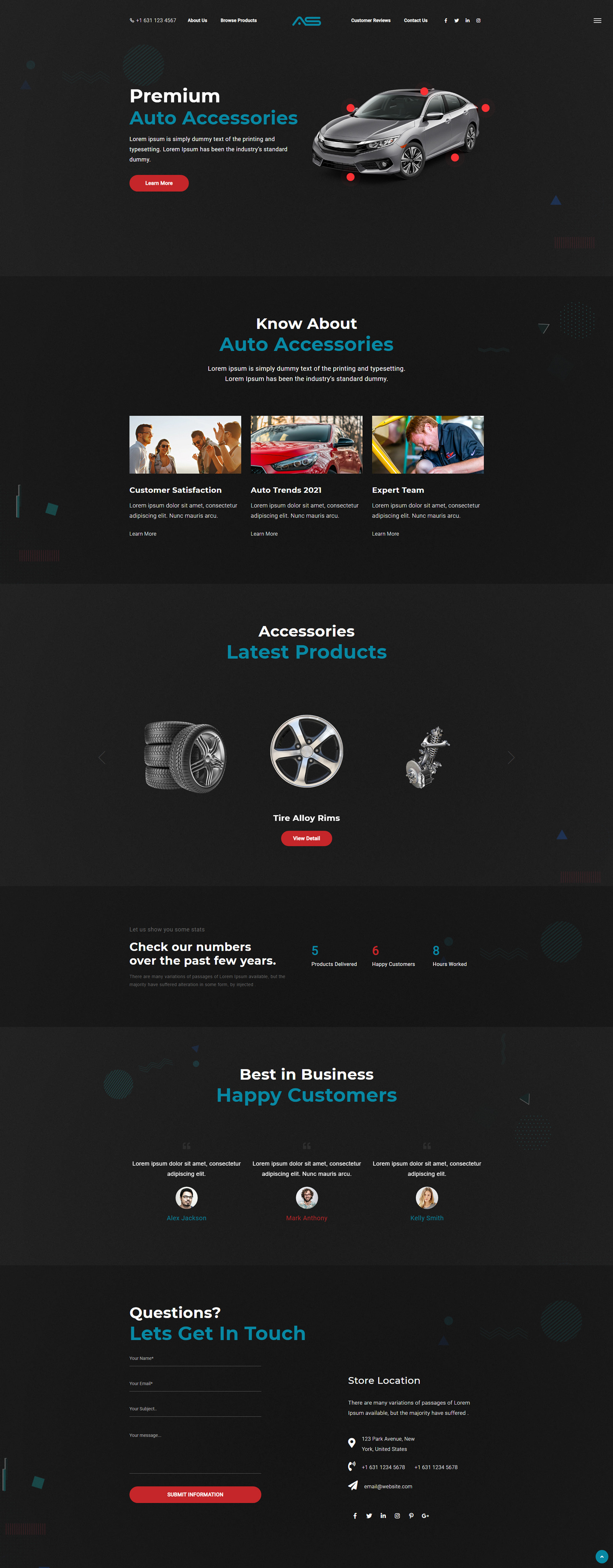 Rabbi | Cars Automobile Landing Page HTML5 Template