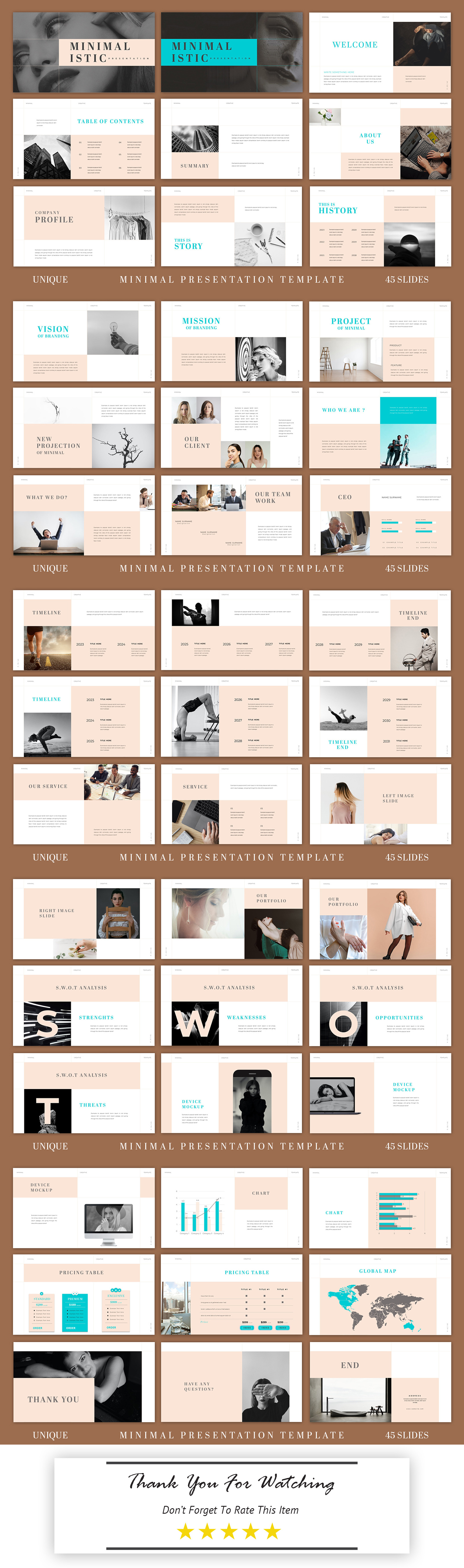 Minimalistic Simple Minimal Presentation Template