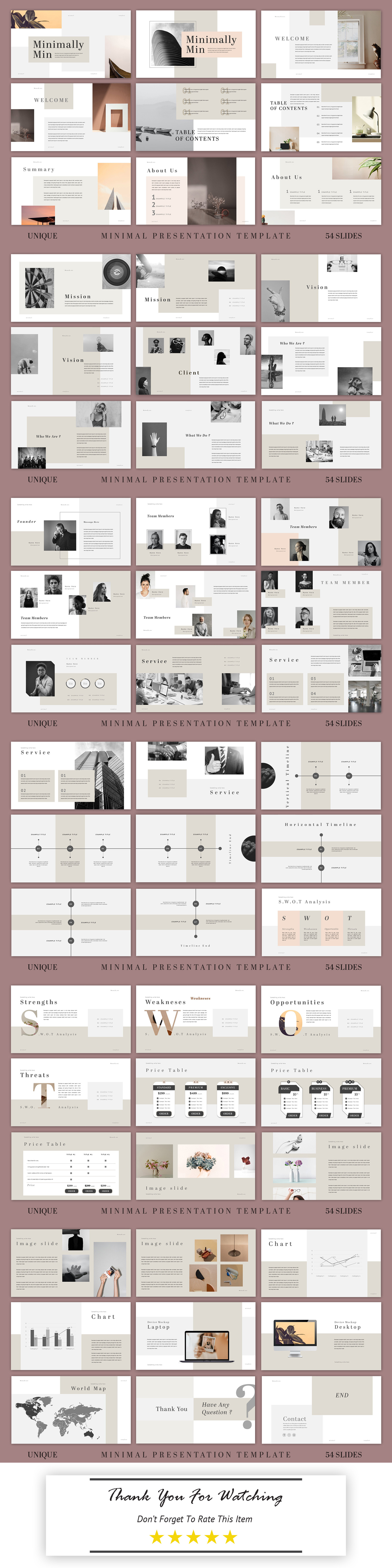 Simple and Clean Minimal Presentation Template