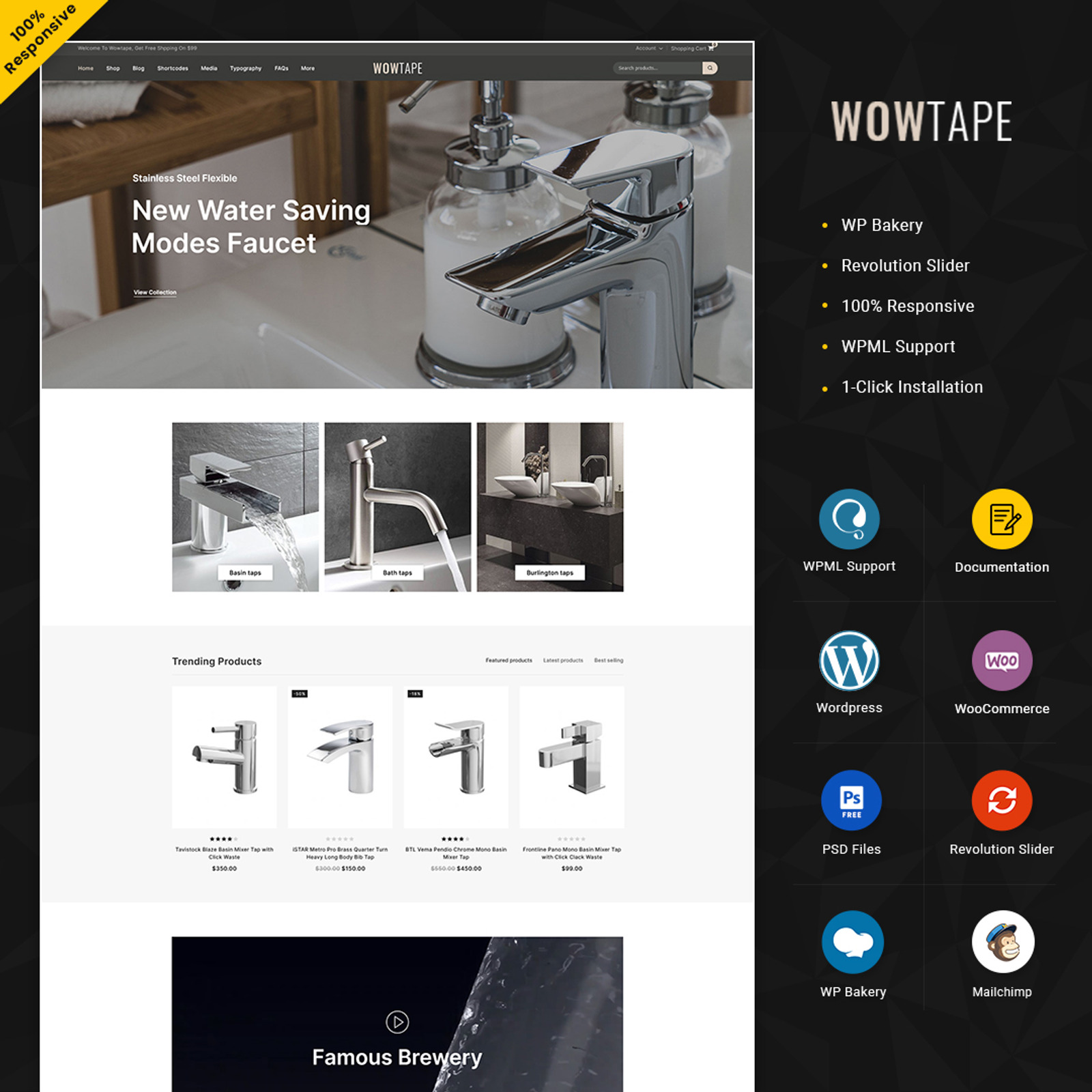 Wowtape - Multipurpose Responsive WooCommerce Theme