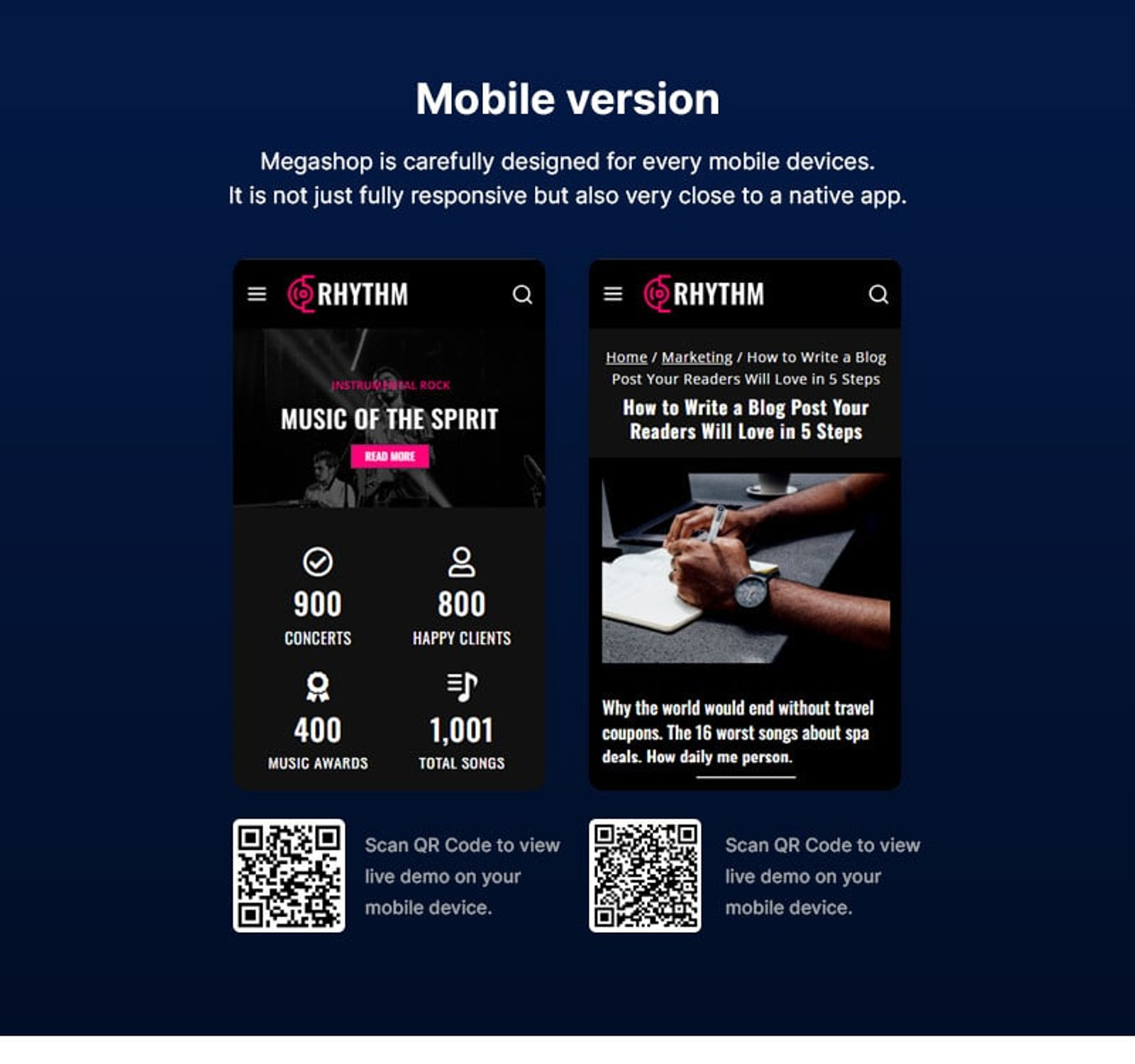 Rhythm - Music and Band WordPress Elementor Theme