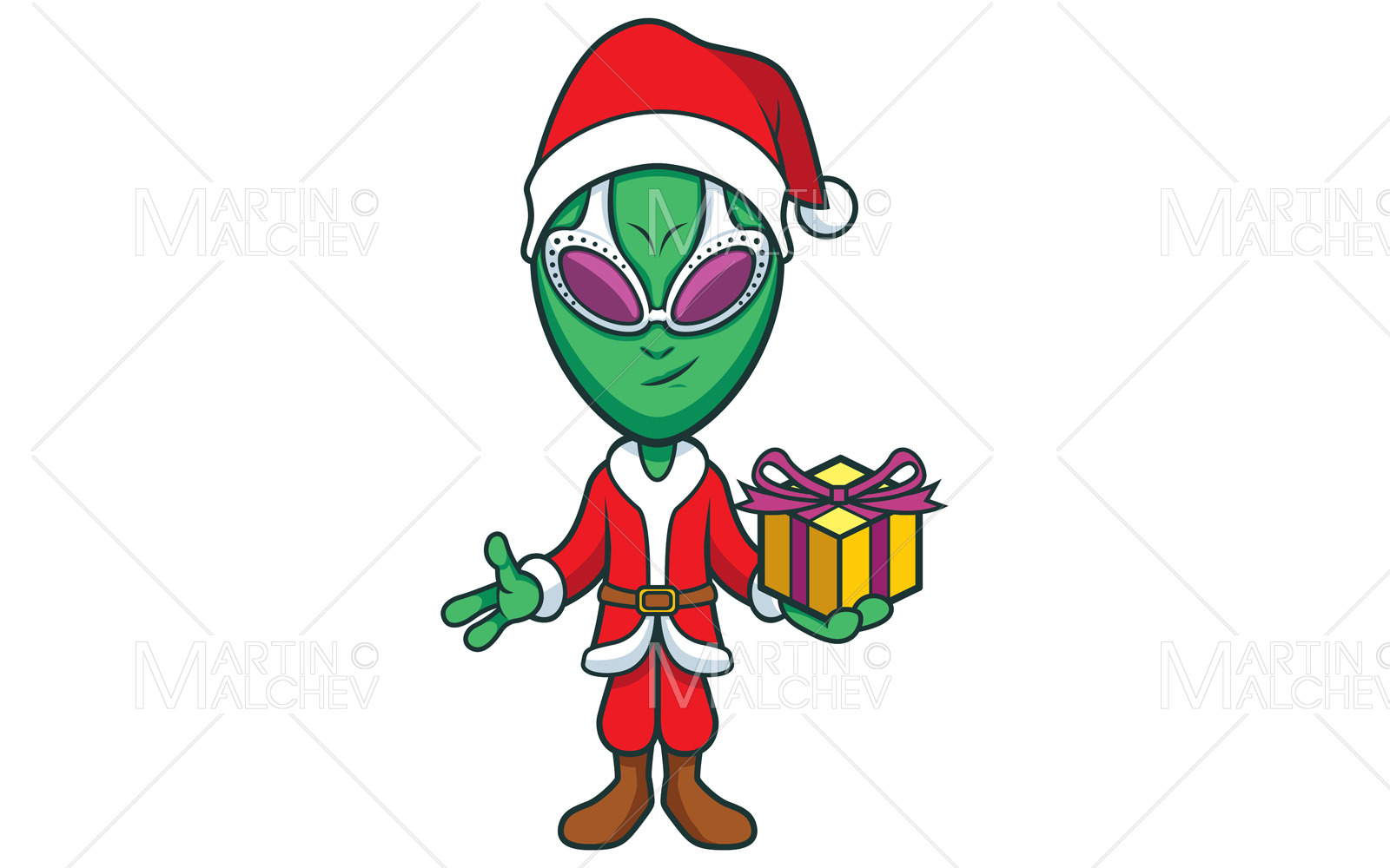 Alien Santa Claus #165129 - TemplateMonster