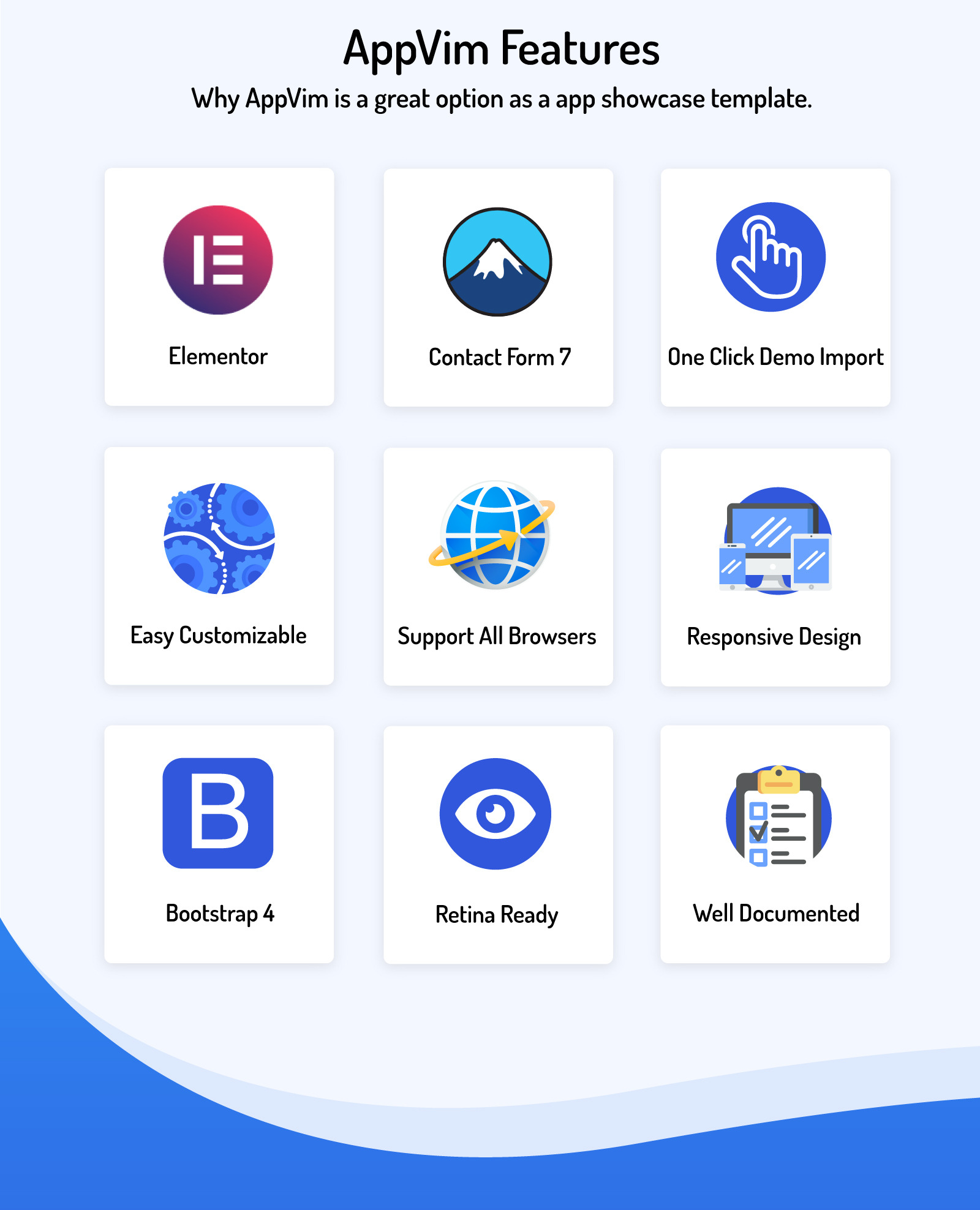 AppVim - App Landing Page WordPress Theme - TemplateMonster