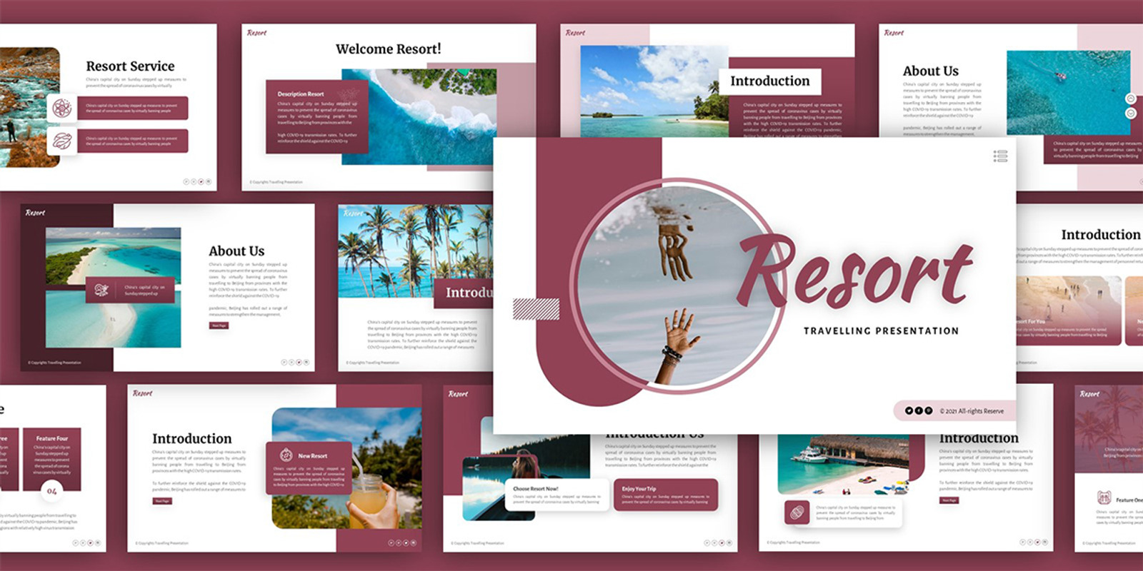 Resort Travelling Multipurpose PowerPoint Presentation Template