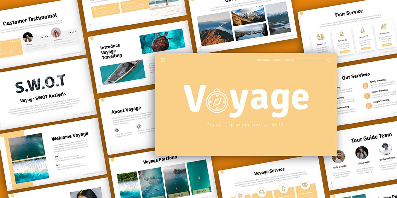 Modèle PowerPoint de présentation de voyage de voyage