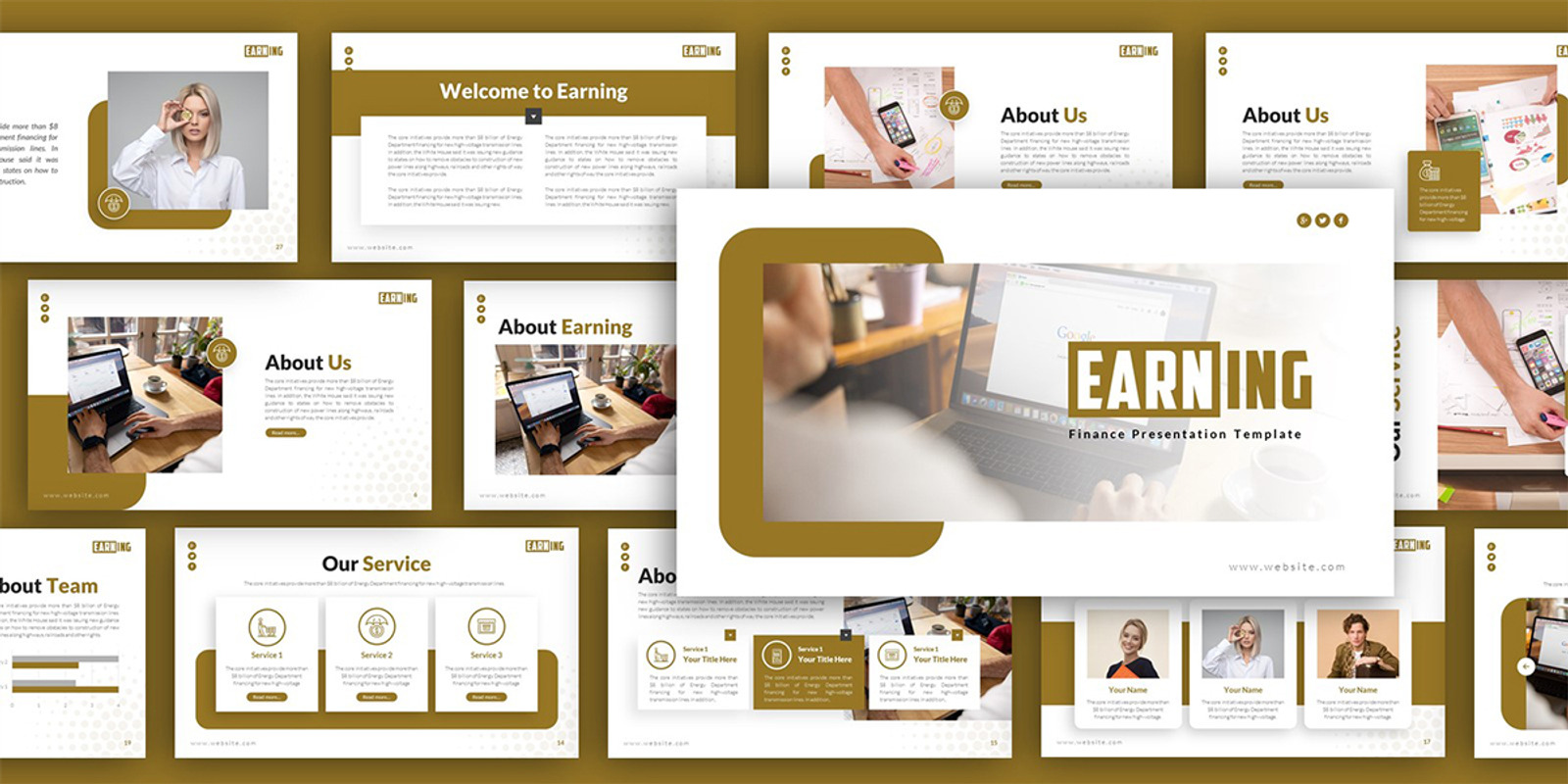 Earning Finance Multipurpose PowerPoint Presentation Template