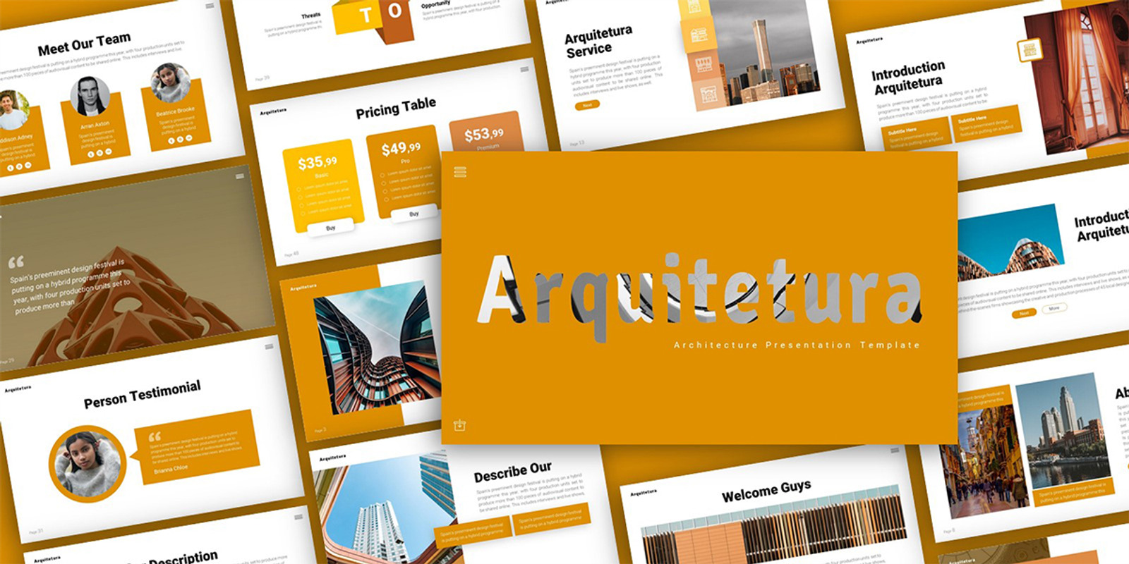 Arquitetura Architecture Presentation PowerPoint Template