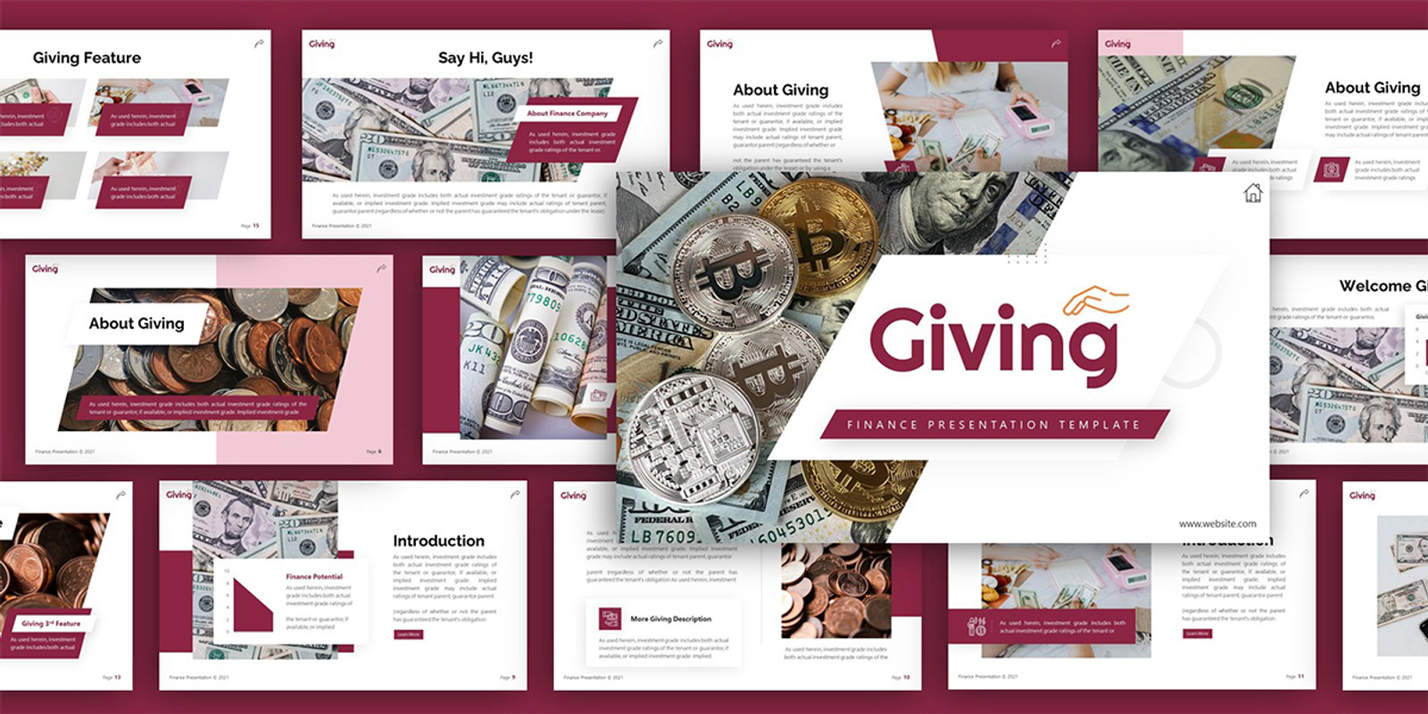 Giving Finance Multipurpose PowerPoint Presentation Template