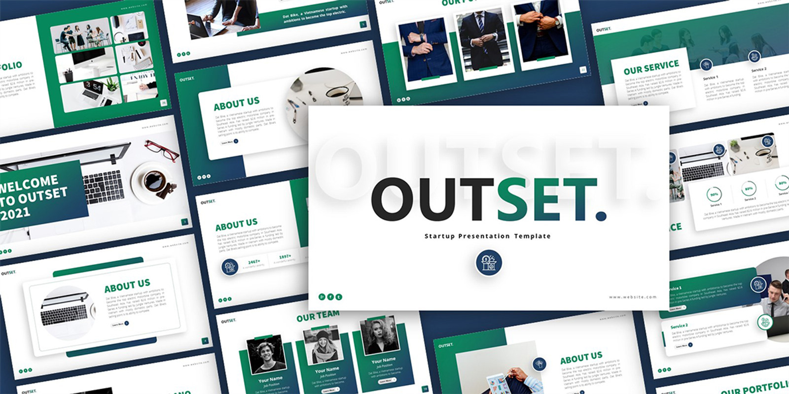 Outset Startup Multipurpose PowerPoint Presentation Template