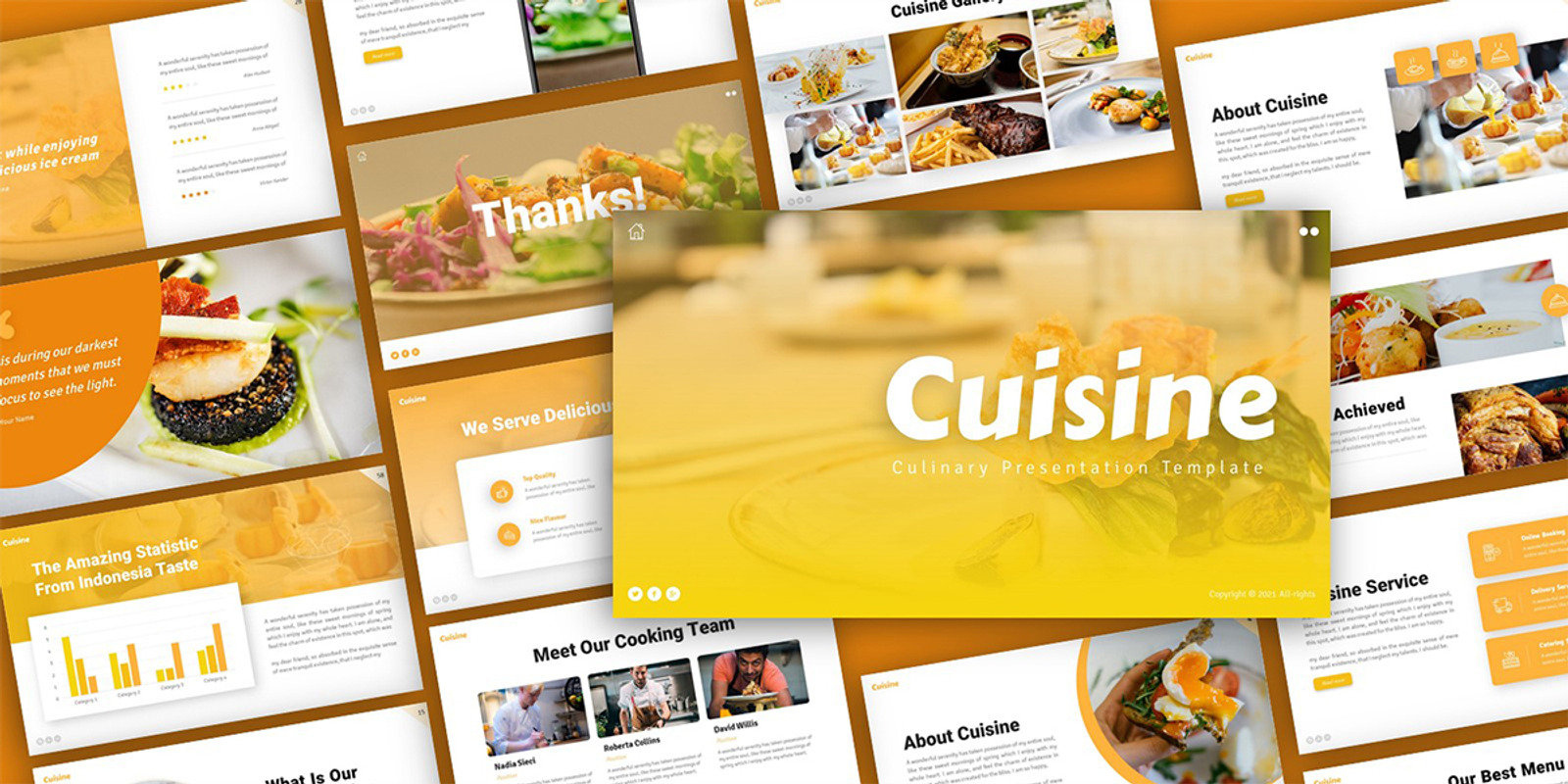 Cuisine Culinary Presentation PowerPoint Template