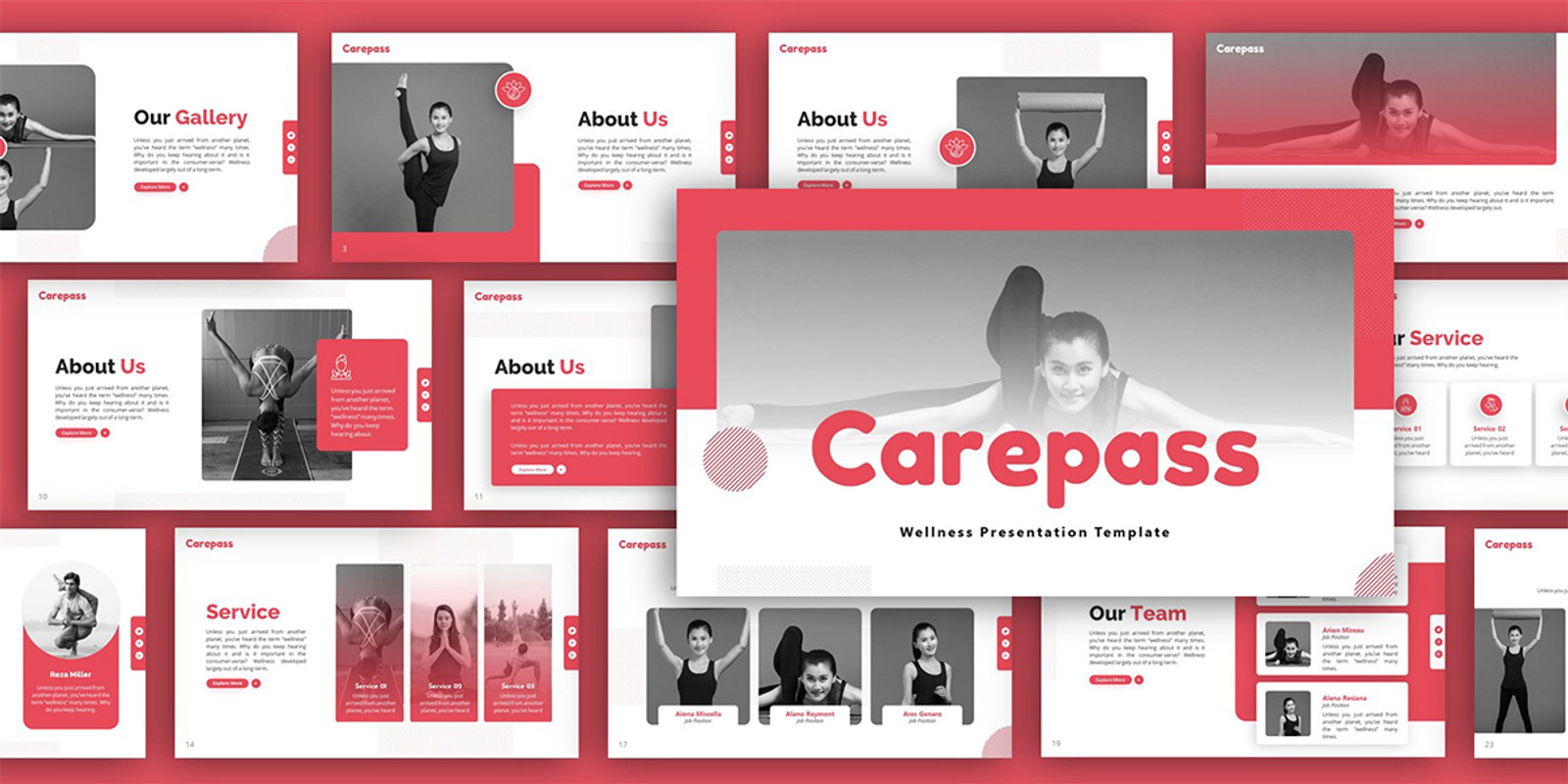 Carepass Wellness Presentation Template - TemplateMonster