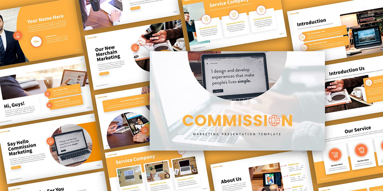 Commission Marketing Multipurpose PowerPoint Presentation Template