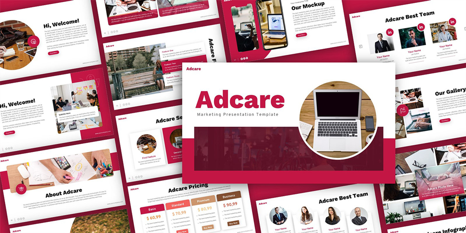 Adcare Marketing Presentation PowerPoint Template