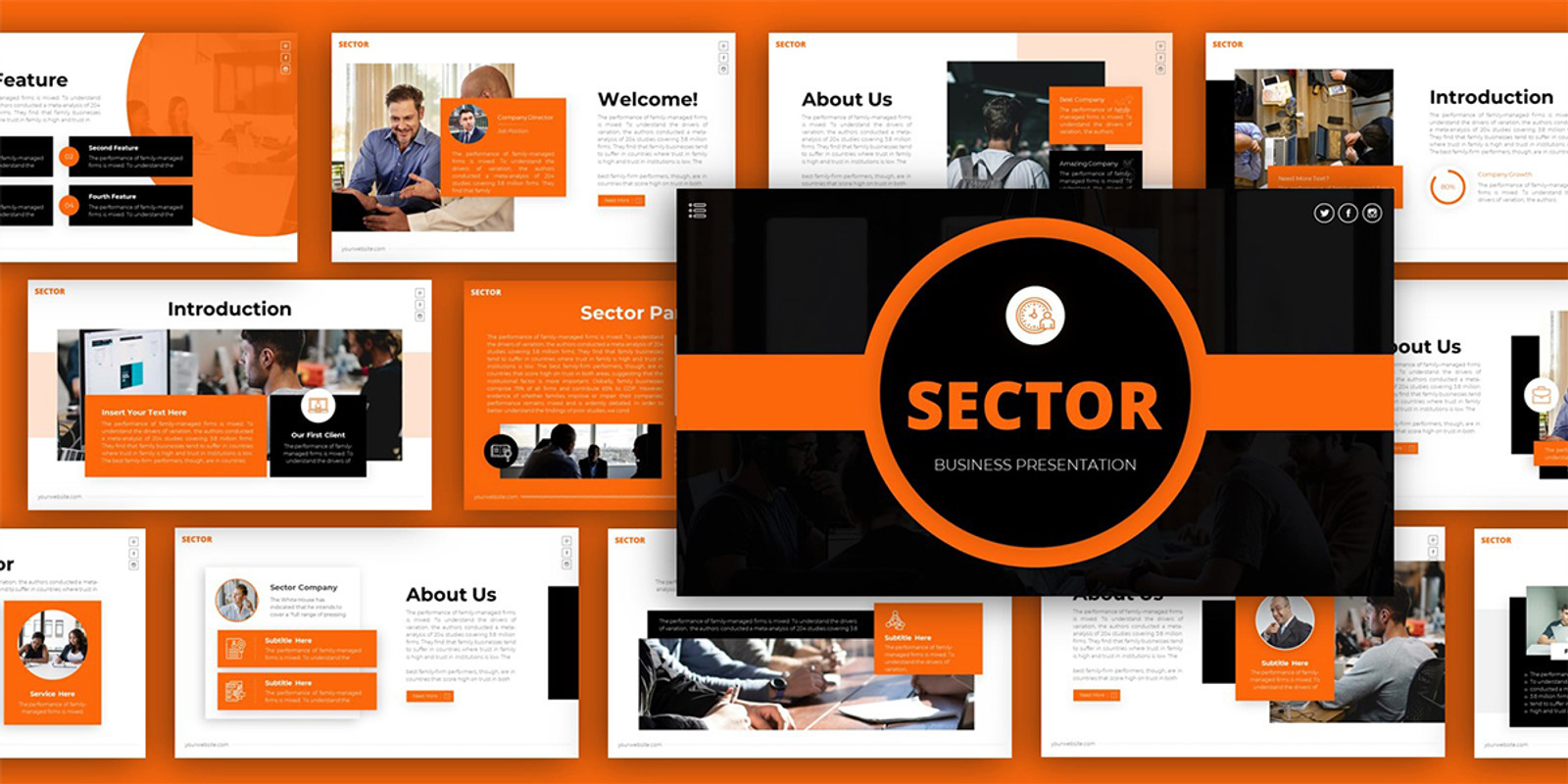 Sector Business Multipurpose PowerPoint Presentation Template