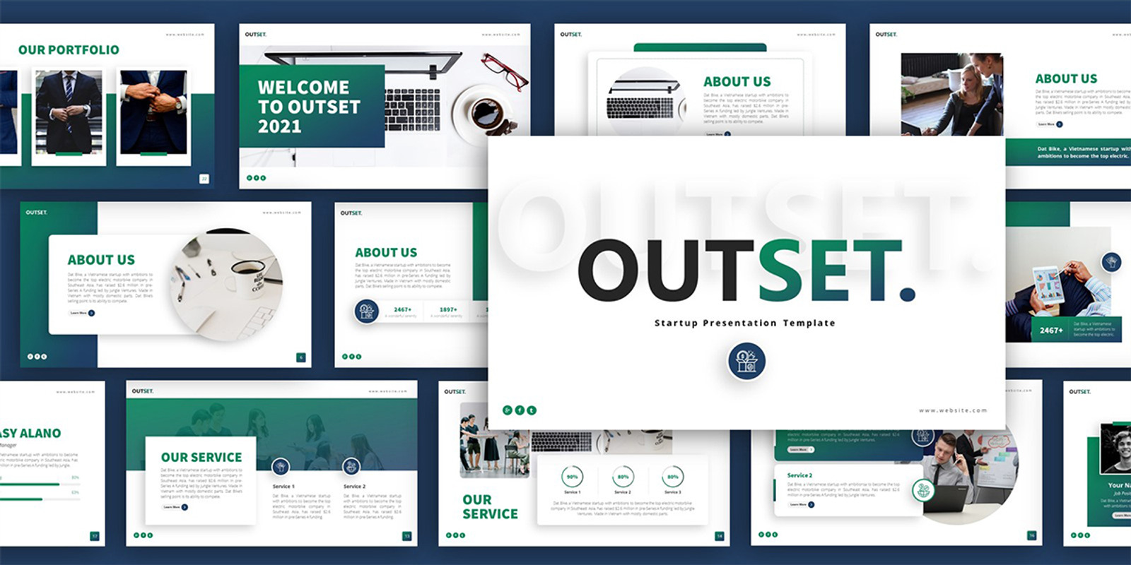 Outset Startup Multipurpose PowerPoint Presentation Template