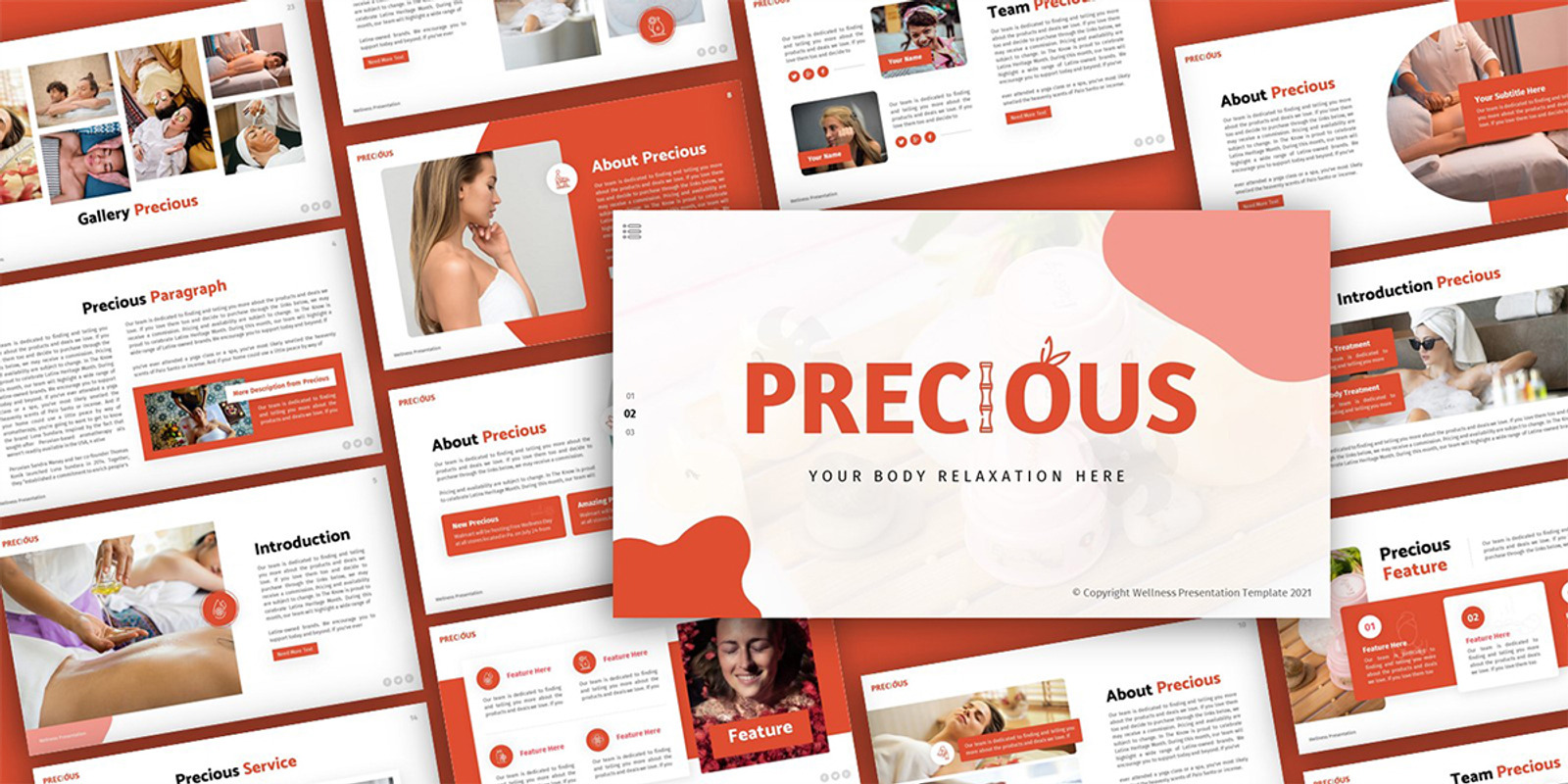 Precious Wellness Multipurpose PowerPoint Presentation Template