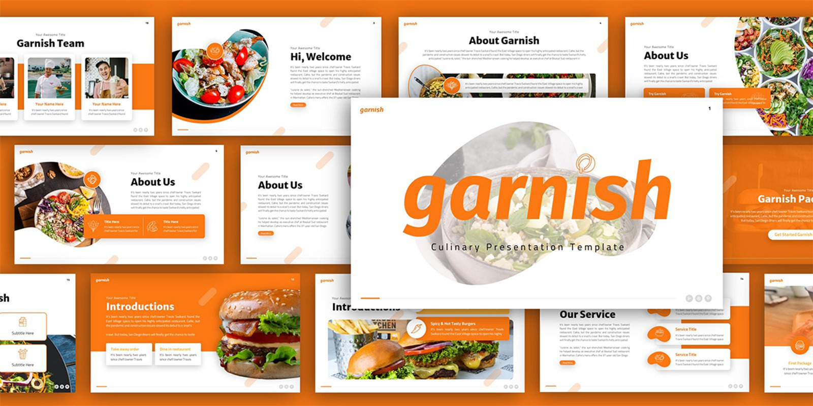 Garnish Culinary Multipurpose PowerPoint Presentation Template