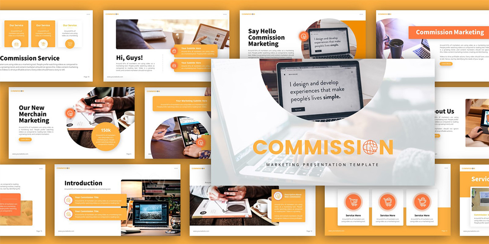 Commission Marketing Multipurpose PowerPoint Presentation Template
