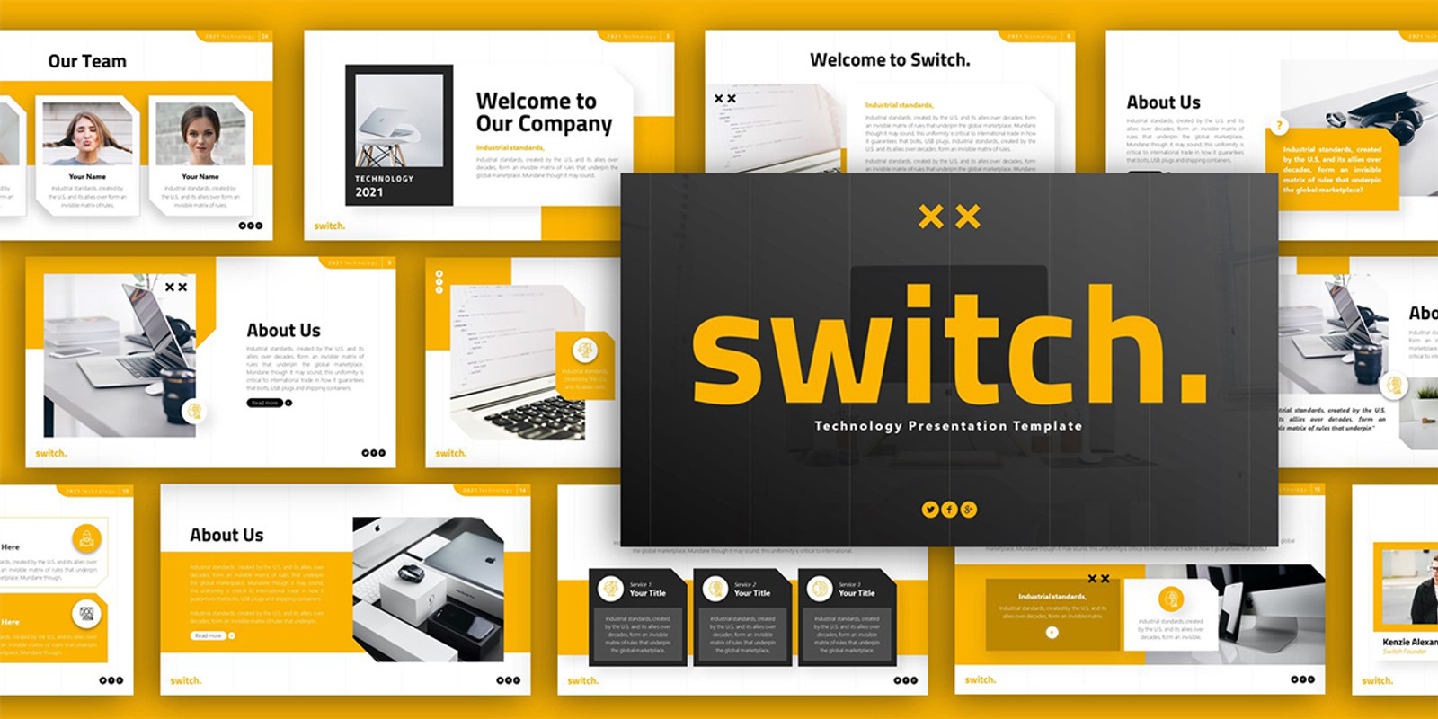 Switch Technology Multipurpose PowerPoint Presentation Template