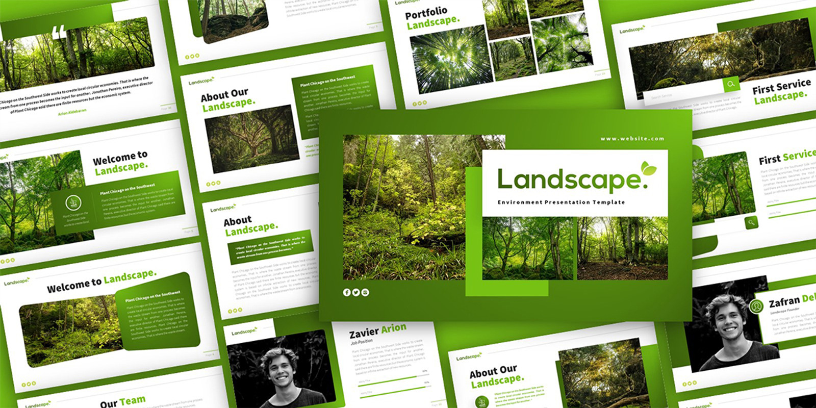 Landscape Environment Multipurpose PowerPoint Presentation Template