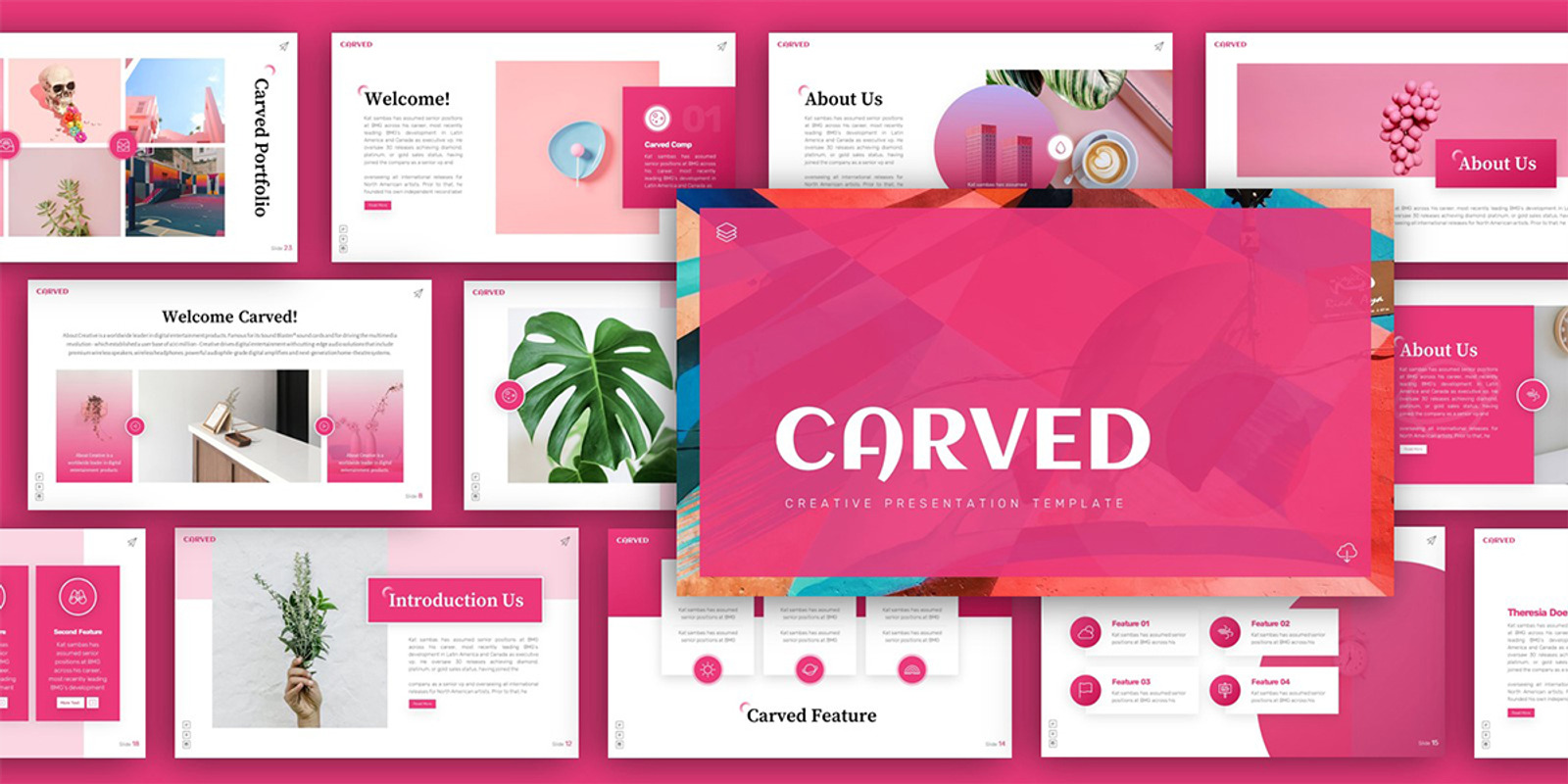 Carved Creative Multipurpose PowerPoint Presentation Template