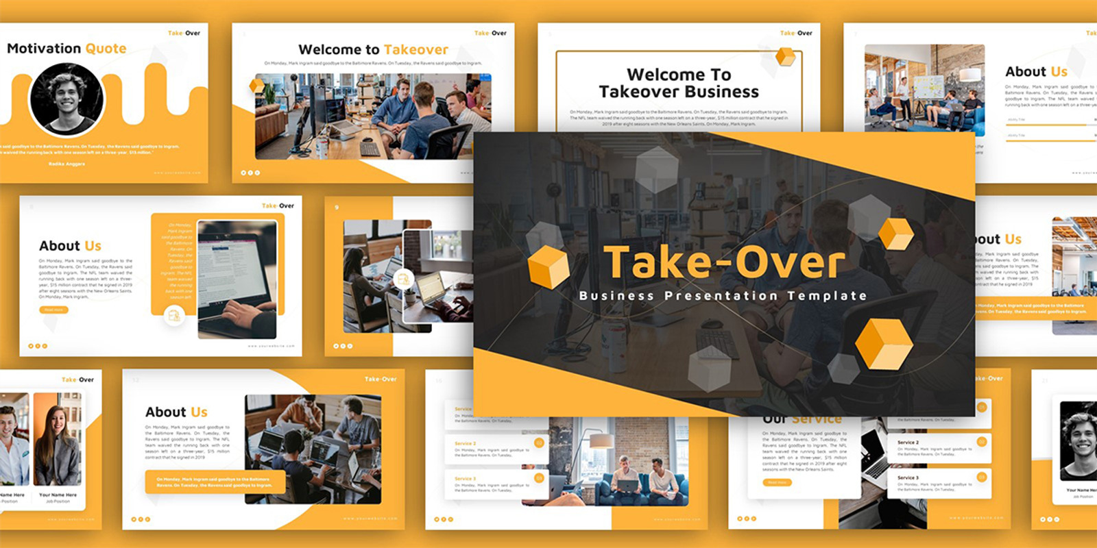Takeover Business Multipurpose PowerPoint Presentation Template