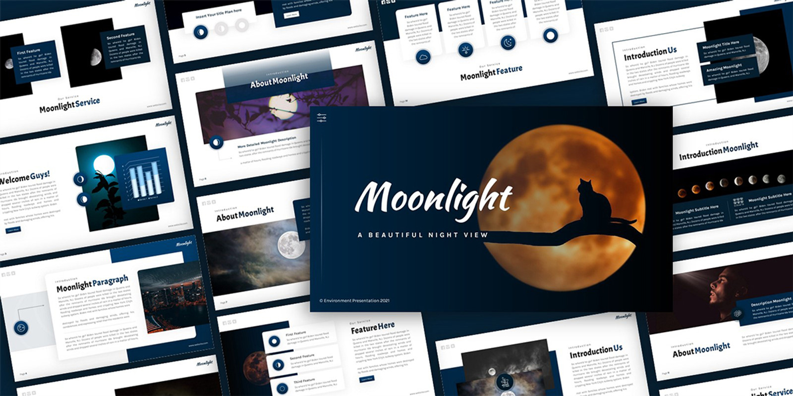 Moonlight Environment Multipurpose PowerPoint Presentation Template