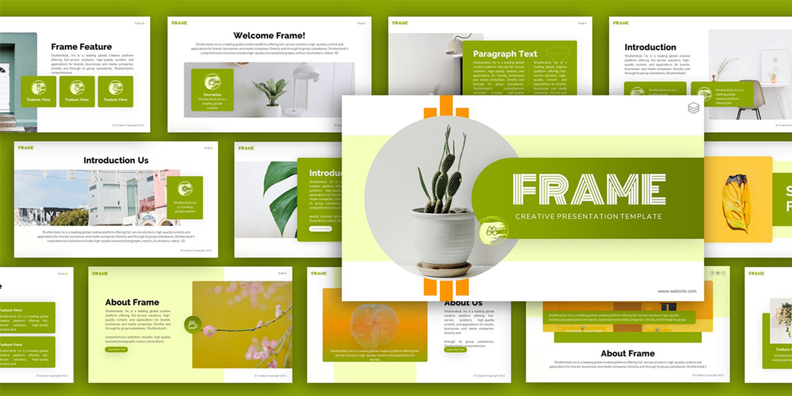 Frame Creative Multipurpose PowerPoint Presentation Template