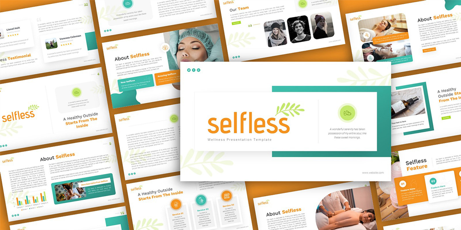 Selfless Wellness Multipurpose PowerPoint Presentation Template