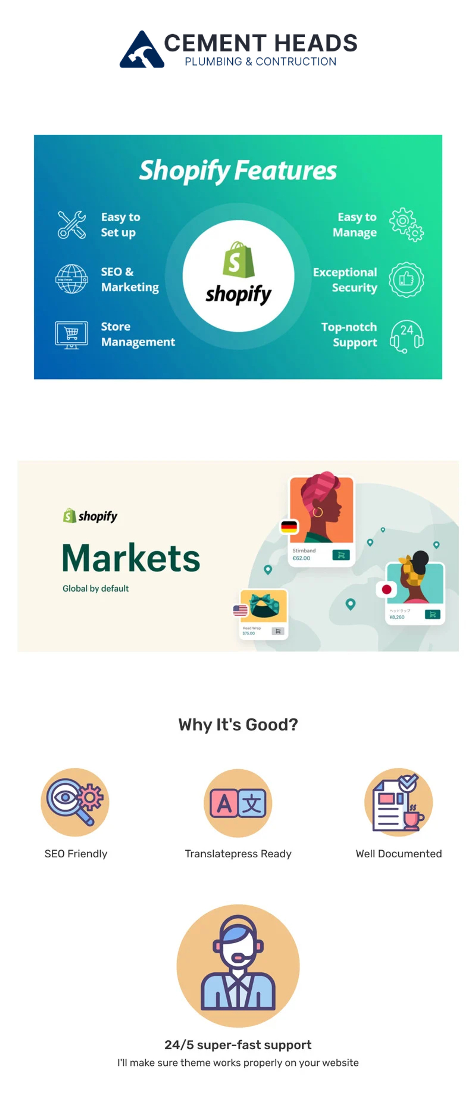 Cement Heads - Plumbing, Construction & Flooring Shopify Sections Theme