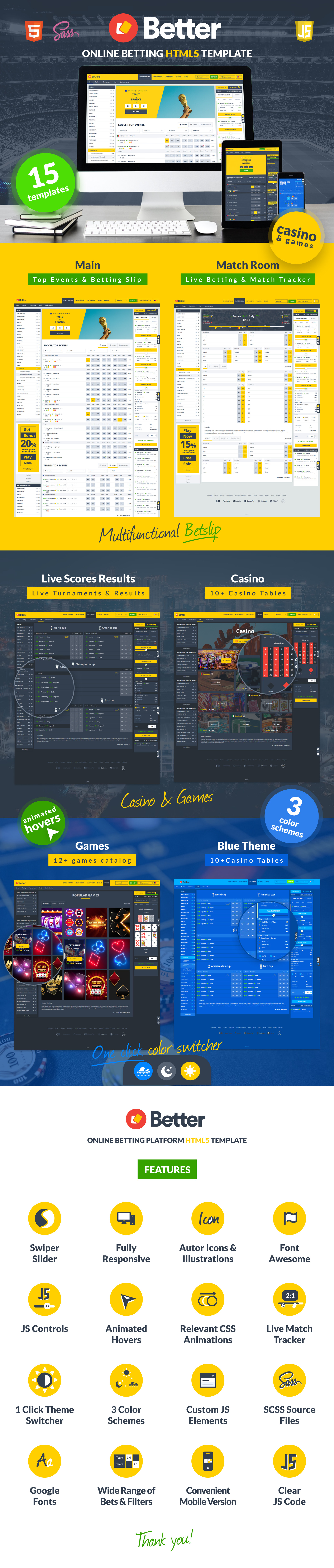 Better - Online Betting HTML5 Template - TemplateMonster
