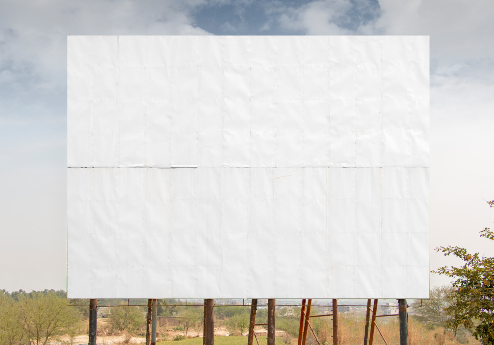 Roadside Billboard Sign Mockup Outdoor Signage Template V 26