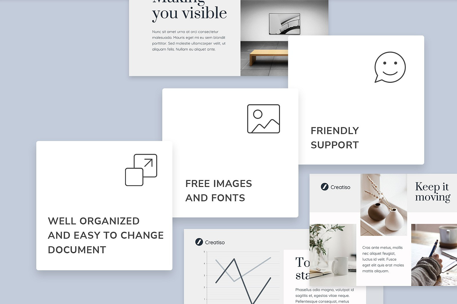 Simple Minimal Presentation PowerPoint - TemplateMonster
