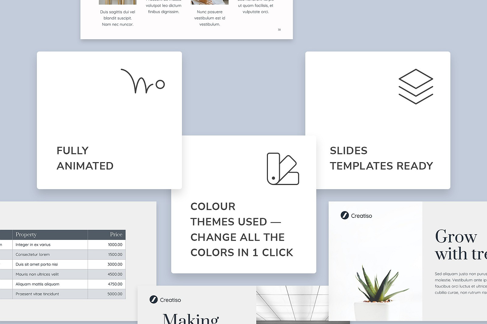 Simple Minimal Presentation PowerPoint - TemplateMonster