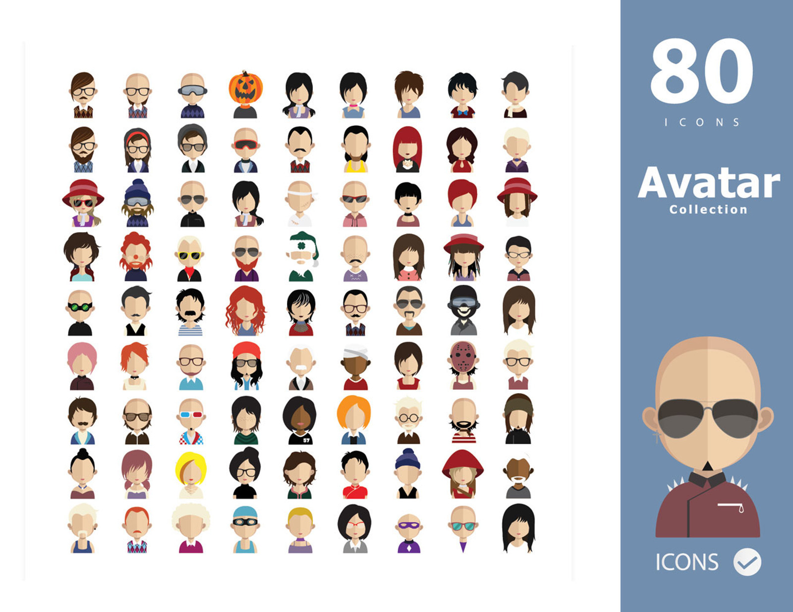 Pixel Art 80s Style Avatar Profile Stock Vector (EPS)