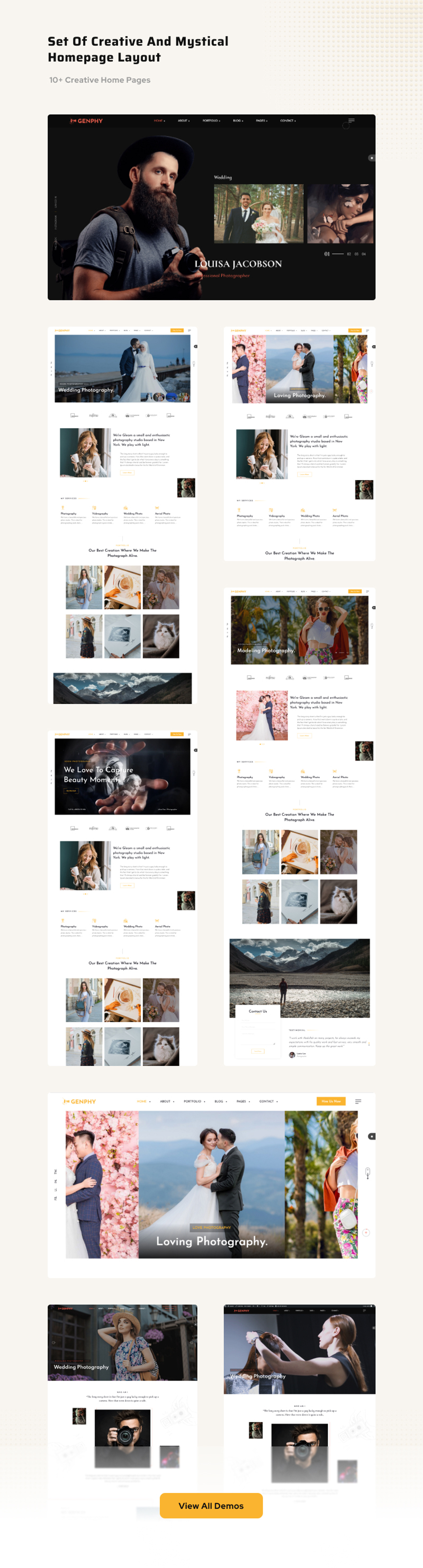 Genphy - Photography WordPress Theme - TemplateMonster