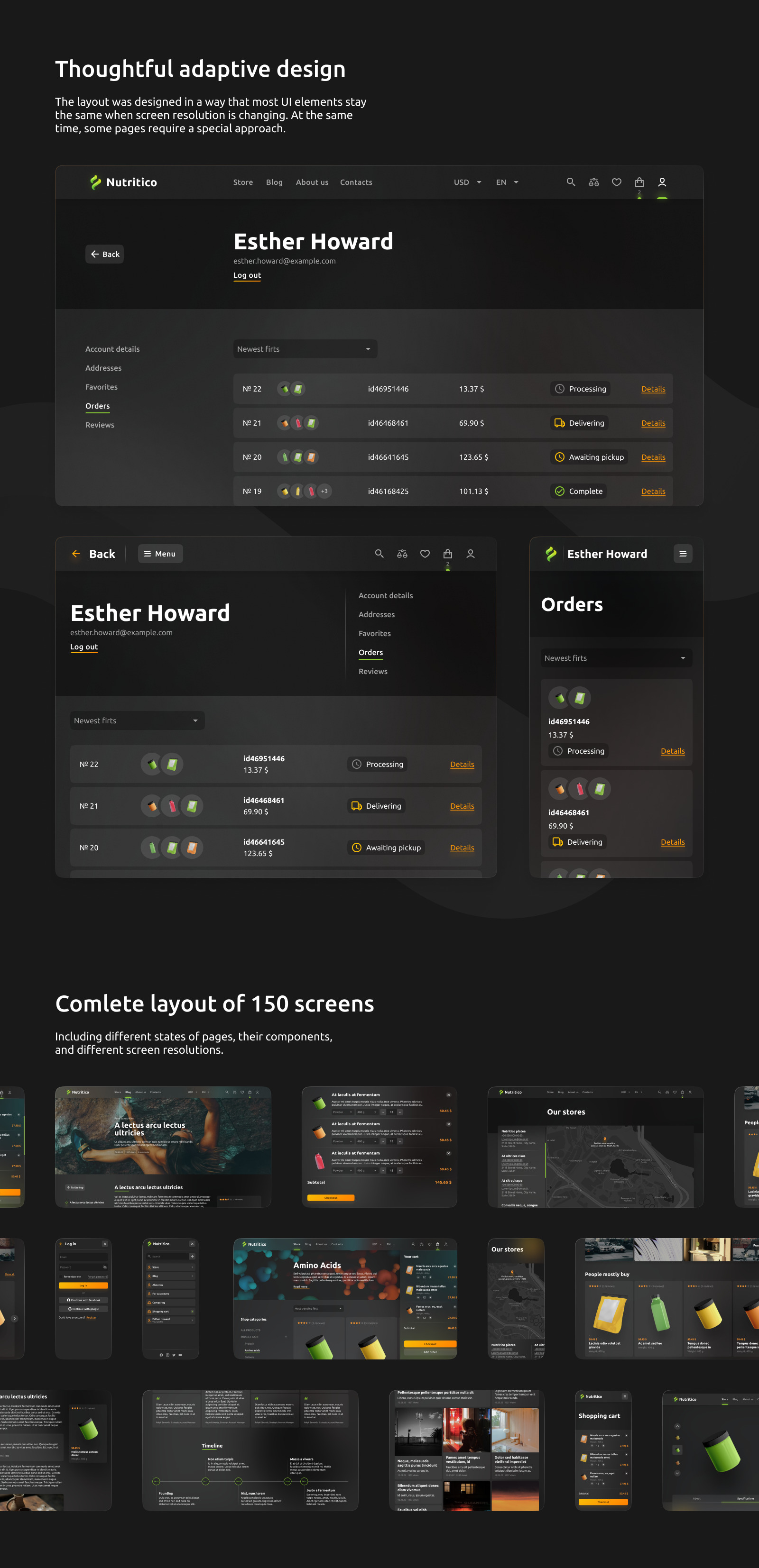 Nutritico — Sports Nutrition and Supplement Store Design Template for ...