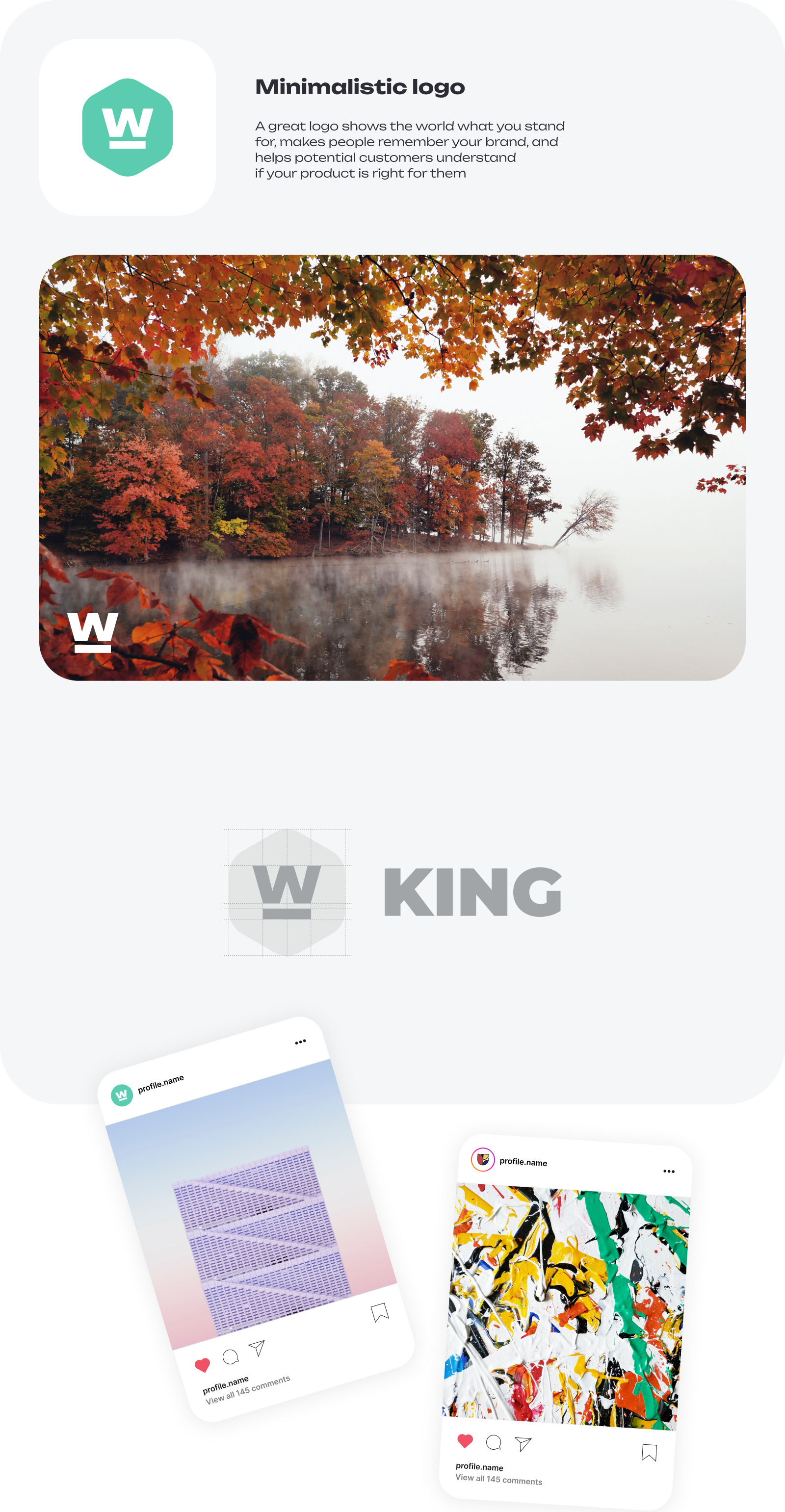 Minimal Art gallery App Logo pack #298436 - TemplateMonster