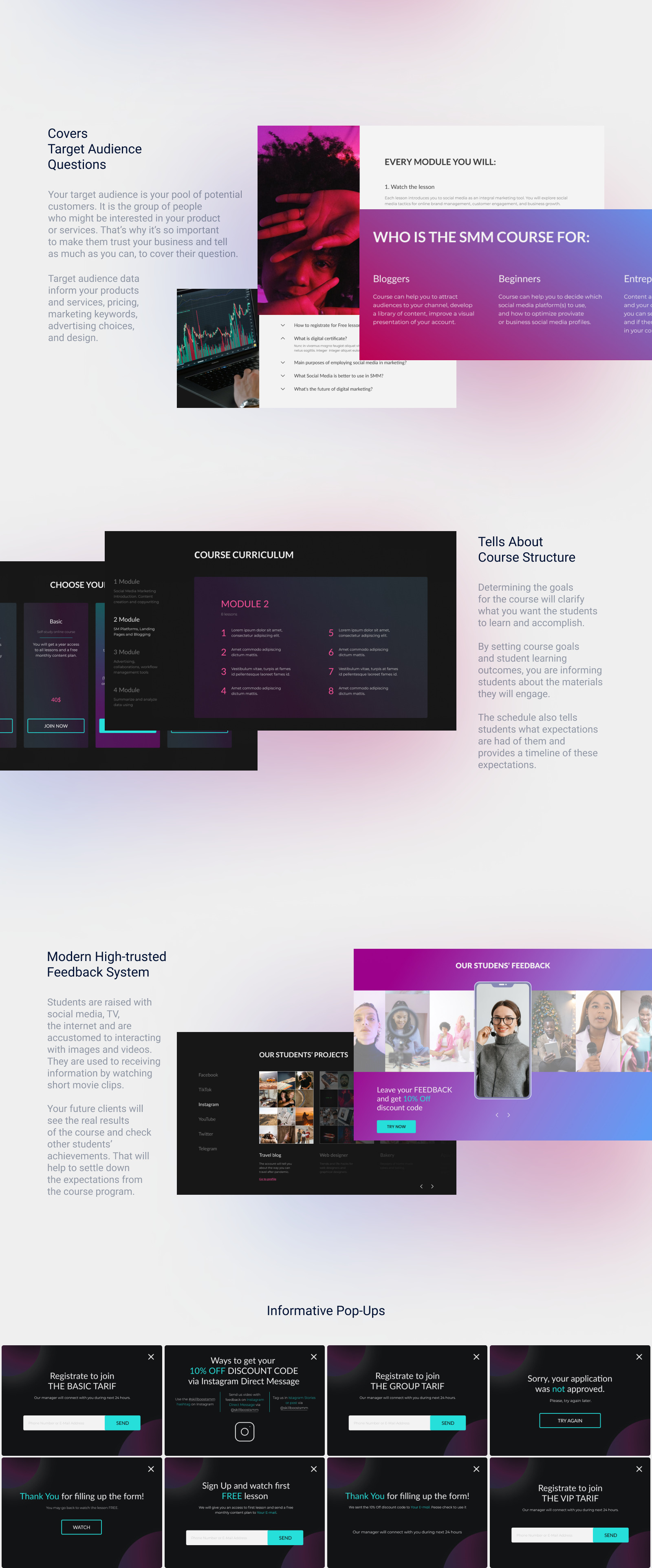 Skill Boost – Social Media Marketing and Career Online Education UI/UX ...