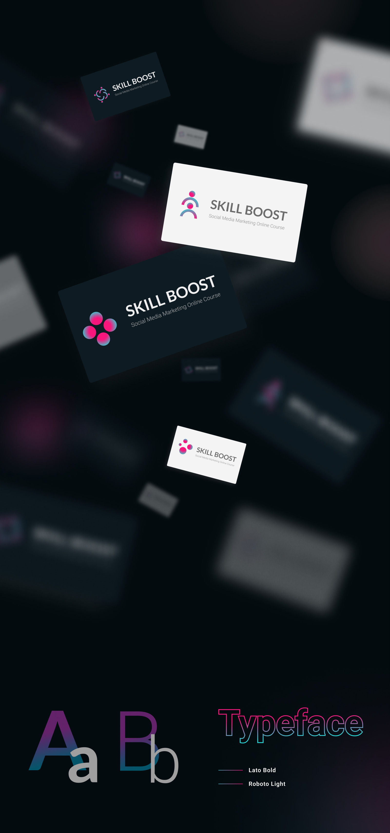 Skill Boost – Abstract Bubbles Logo Pack Template for Social Media ...